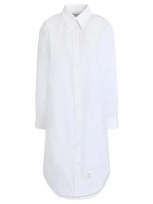 Thom Browne Cotton-poplin Shirt Dress - White