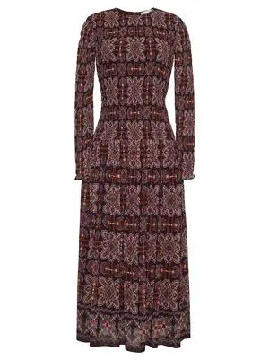 Cara Cara Blossom Printed Midi Dress - Vintage Tile Mauve