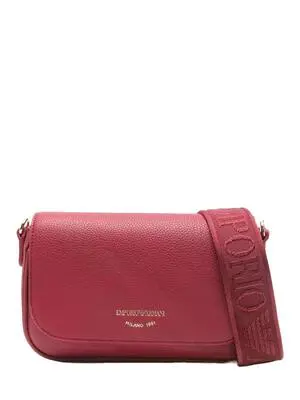 Emporio Armani Debossed Logo Shoulder Bag - Red