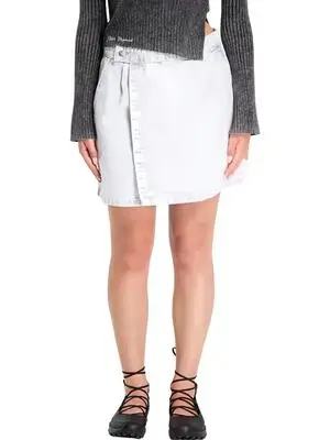 Carhartt Work In Progress Emery Wrap-front Mini Skirt - Grey