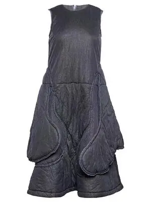 Comme Des Garçons Sleeveless Midi Dress - Black