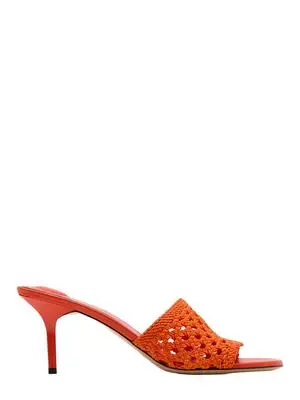 Jacquemus The Cubisto Leather Mules - Orange