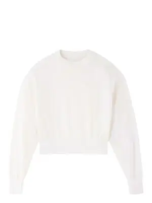 Jacquemus Embroidered Cropped Sweater White