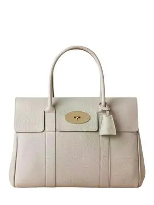 Mulberry Grain Leather Bayswater Tote Bag - Neutrals