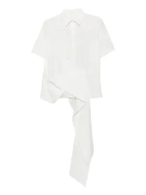 Christian Wijnants Wrapped Paneled Top - White