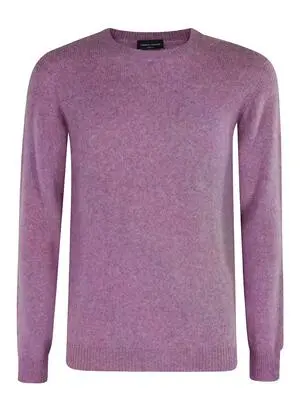 ROBERTO COLLINA Crew-neck Wool Sweater - Purple