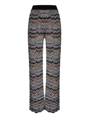Missoni Chevron Knit Trousers - Black
