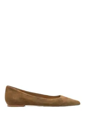 AeydĒ Pointed-toe Suede Pumps - Brown