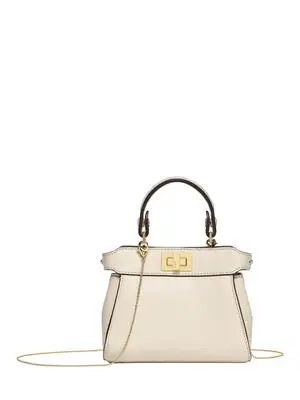 Fendi Nano Peekaboo Bag - White
