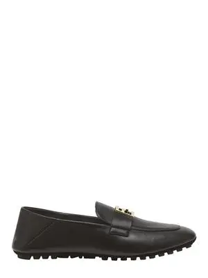 Fendi Ff Baguette Loafers - Black