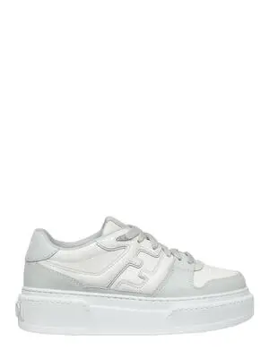 Fendi Match Lace-up Sneakers - Grey