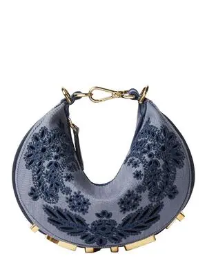 Fendi Fendigraphy Mini Hobo Bag - Blue