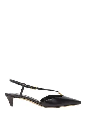Fendi Ffold Slingbacks - Black