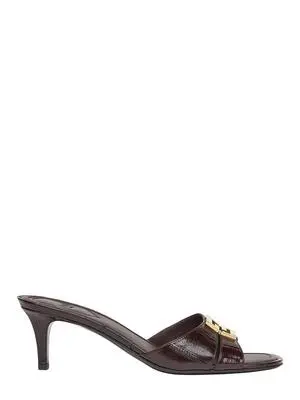 Fendi Ffold Heeled Sandals - Brown