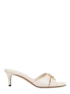 Fendi Ffold Sandals - White