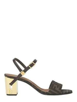 Fendi Delfina Sandals - Brown