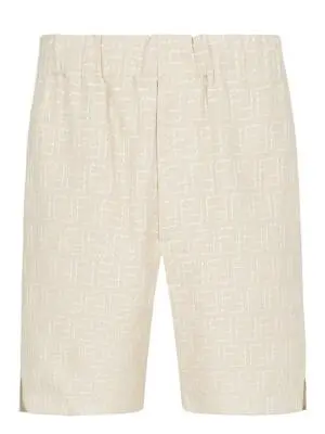 Fendi Bermuda Shorts Beige
