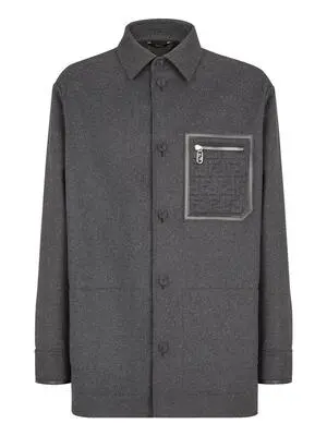 Fendi Straight-cut Cashmere Blouson - Grey