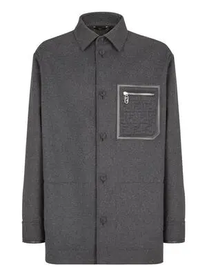 Fendi Straight-cut Cashmere Blouson - Grey
