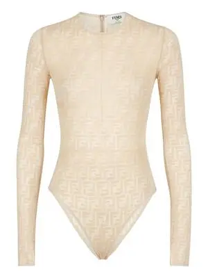 Fendi Lace Bodysuit - Beige