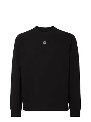 Fendi Long-sleeved Crew-neck Sweatshirt - Black