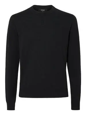 Fendi Regular-fit Crew-neck Pullover - Black