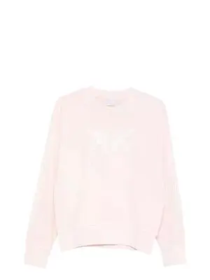 Pinko Embroidered Cotton Sweatshirt - Pink