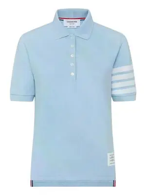 Thom Browne 4-bar Sleeve Polo Top - Blue