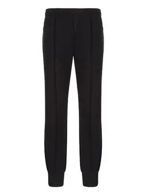 Emporio Armani Ponte-di-roma Fabric Joggers - Black