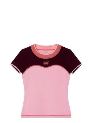EA7 Tennis Pro Crew-neck T-shirt - Pink