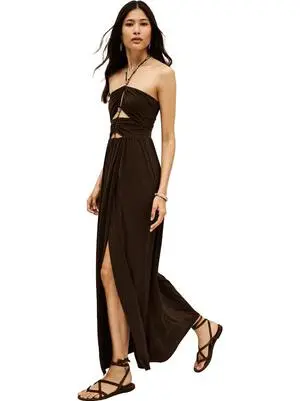 Ba&sh Jea Maxi Dress - Brown