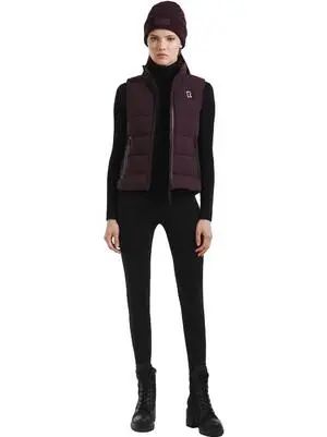 Rudsak Fitted Down Puffer Vest - Burgundy