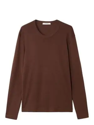 LEMAIRE Cotton-jersey T-shirt - Brown