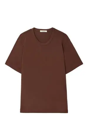 LEMAIRE Cotton-jersey T-shirt - Brown