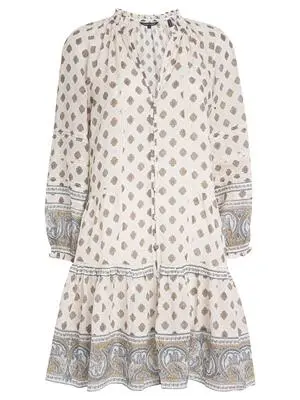 Veronica Beard Paisley Bellisa Mini Dress - Ivory