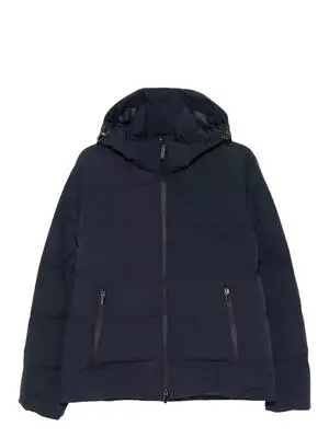 Paul & Shark Hooded Quilted Jacket - Blue