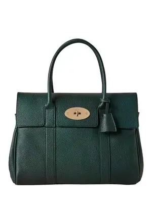 Mulberry Bayswater Grain-leather Tote Bag - Green