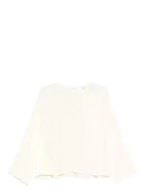 FORTE_FORTE Round-neck Blouse - Neutrals