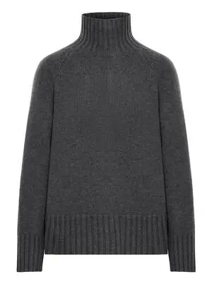 Max Mara Turtleneck Raglan-sleeve Sweater - Grey