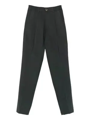 Herno Pleated-front Straight-leg Trousers - Grey