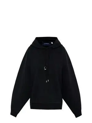 Sportmax Ring-detail Drawstring Hoodie - Black