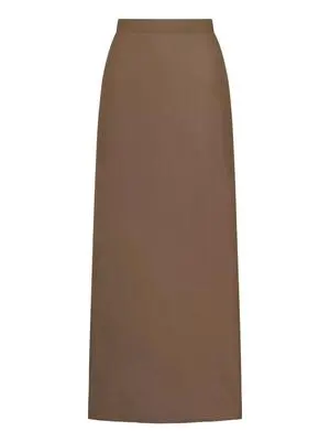 Max Mara Cashmere Midi Skirt - Brown