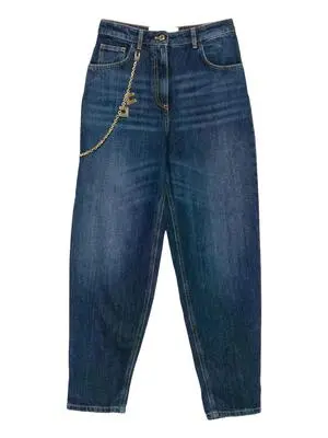 Elisabetta Franchi Chain-embellished Jeans - Blue