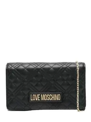 Moschino Quilted Cross Body Bag - Black