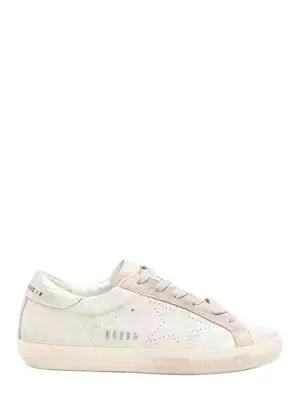 GOLDEN GOOSE Suede Low-top Sneakers - Silver