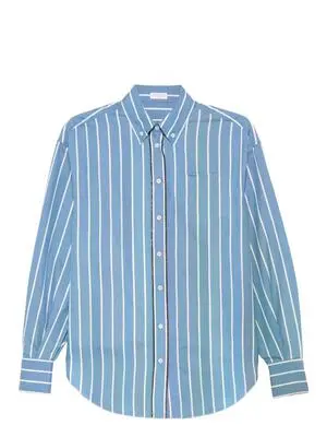 Brunello Cucinelli Striped Shirt - Blue