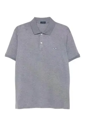 Paul & Shark Logo-embroidered Cotton Polo Shirt - Grey