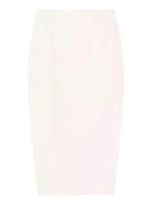 GENTRYPORTOFINO Split Pencil Skirt - Neutrals