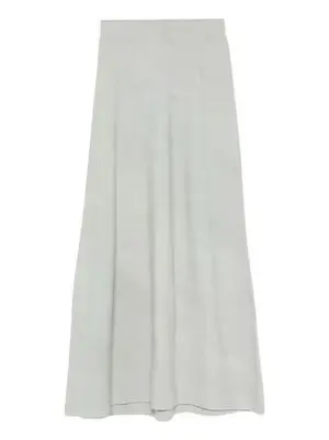 Christian Wijnants Kugo Ribbed Wool Midi Skirt - Grey