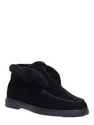 Santoni Suede Desert Boot - Black